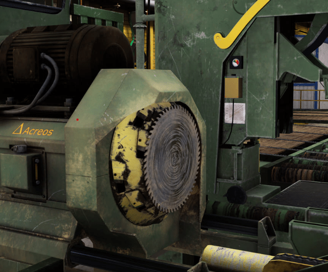 Head Saw Simulator for Agricultural Training